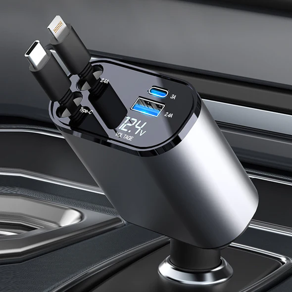 Retractable Fast Car Charger – Shopioxa