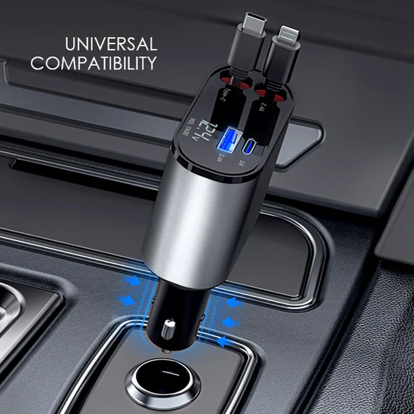 Retractable Fast Car Charger – Shopioxa